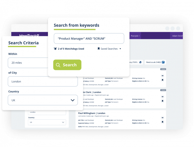 CV Search, CV Database, Find Talented Candidates with WaveTrackR - Wave