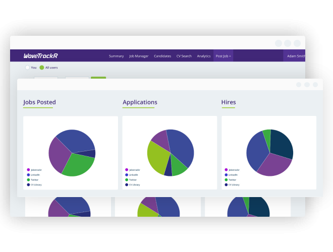 Recruitment Data & Analytics Dashboard, WaveTrackR - Wave